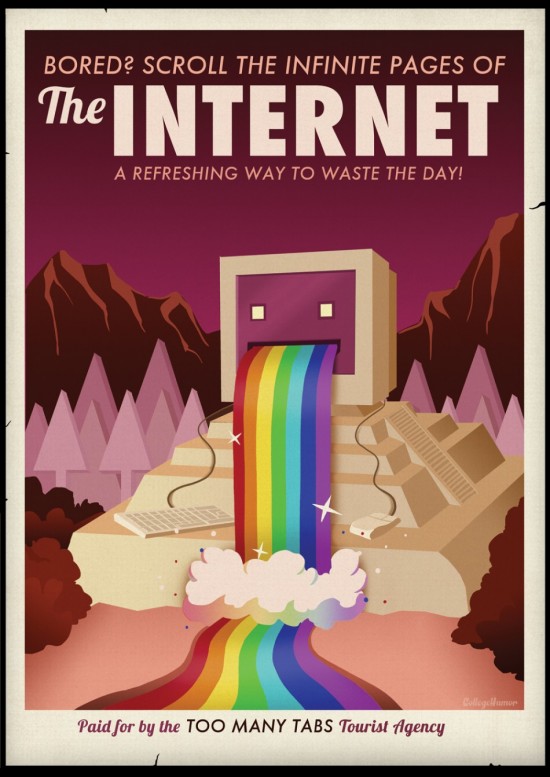 "The Internet" Travel Poster by CollegeHumor.com on The Bazaar