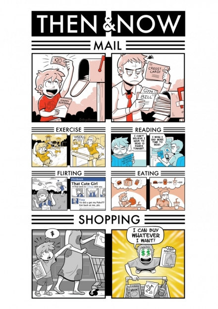 Life: Then and Now by CollegeHumor.com on The Bazaar