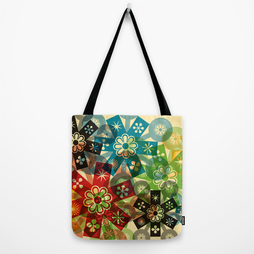 Flower Power tote by dzynwrld on The Bazaar