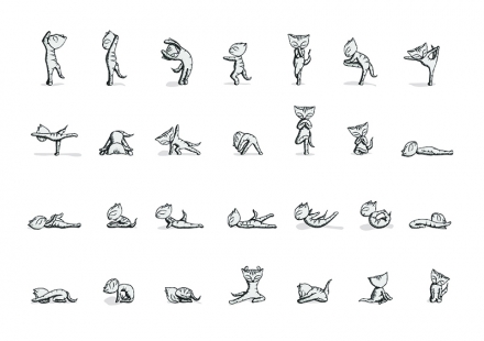 Yoga Cats by MissElla on The Bazaar