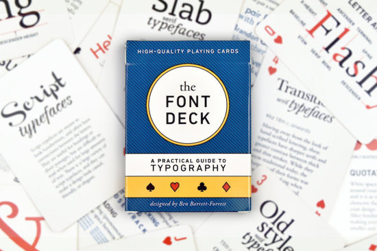 The Font Deck - Playing Cards for Designers by The Design Deck on The ...