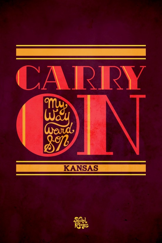 Carry On My Wayward Son Print by Rachel Krueger Creations on The Bazaar