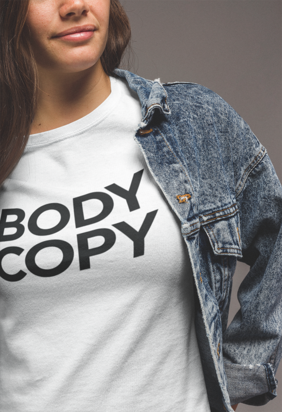 Body Copy T-shirt by The Incumbent Agency on The Bazaar